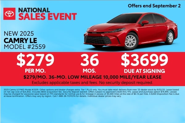New Toyota Special Offers & Incentives | Toyota of Kingsport Specials ...